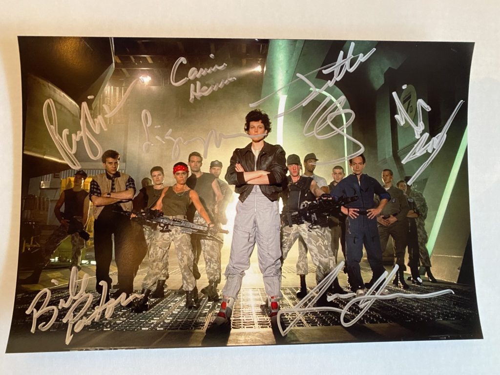 Aliens 1986 cast signed autographed 8×12 photo Weaver Paxton