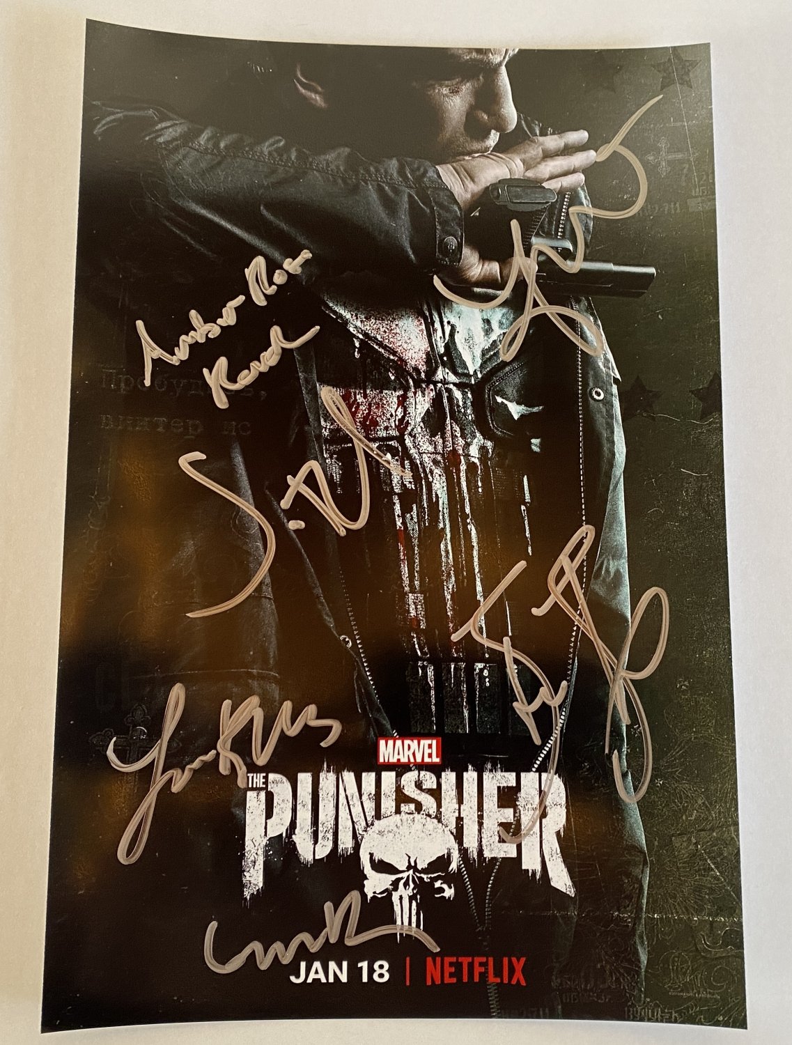 The Punisher cast signed autographed 8×12 photo Jon Bernthal